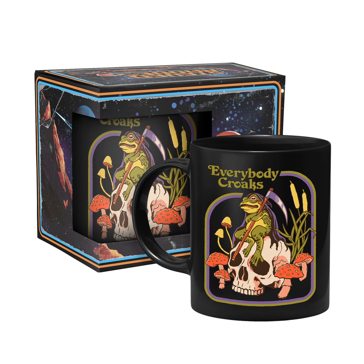 Steven Rhodes - Everybody Croaks - Mug — Steven Rhodes Shop